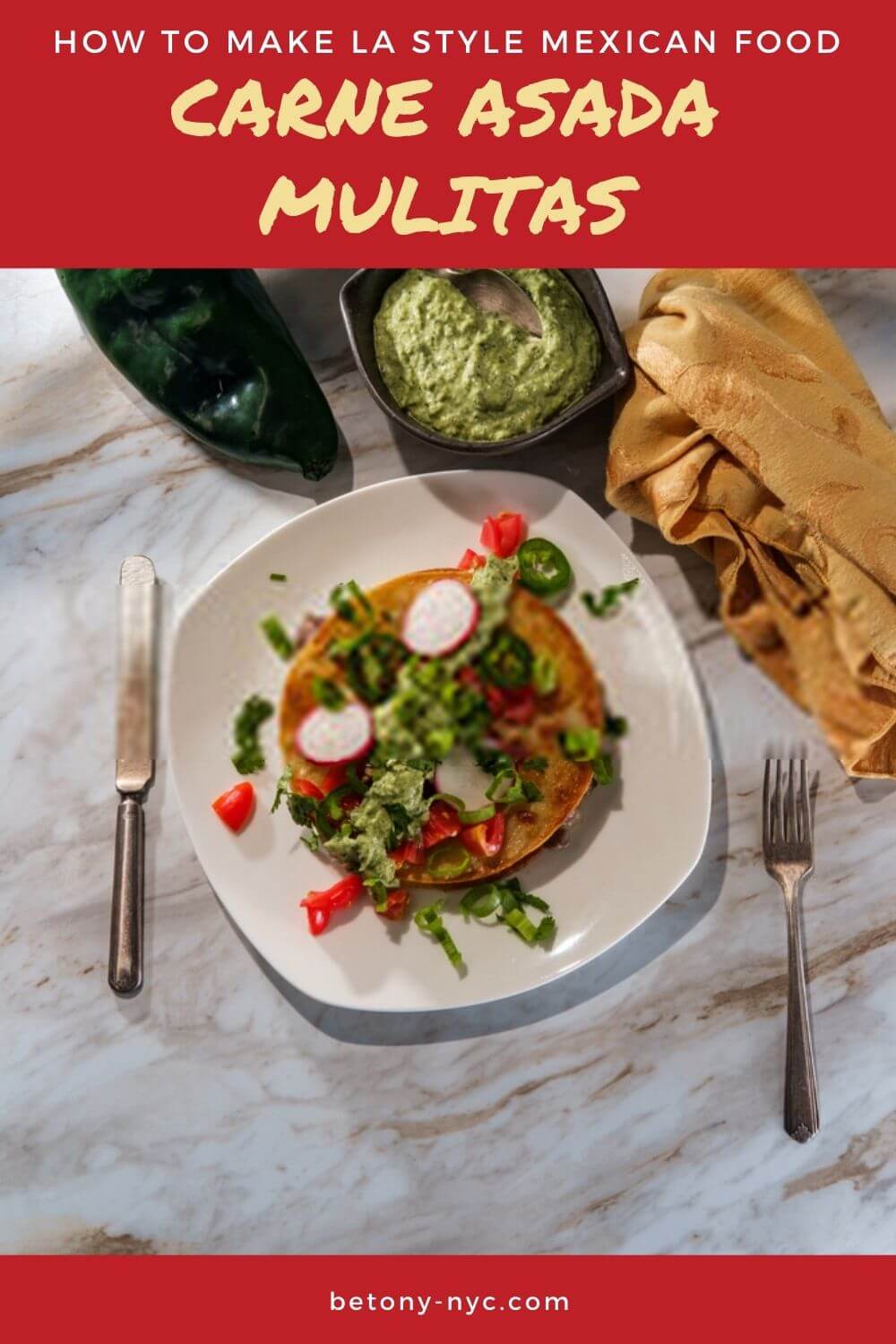 Carne Asada Mulitas (LA Style Mexican Recipe) {7 Easy Steps} - Betony