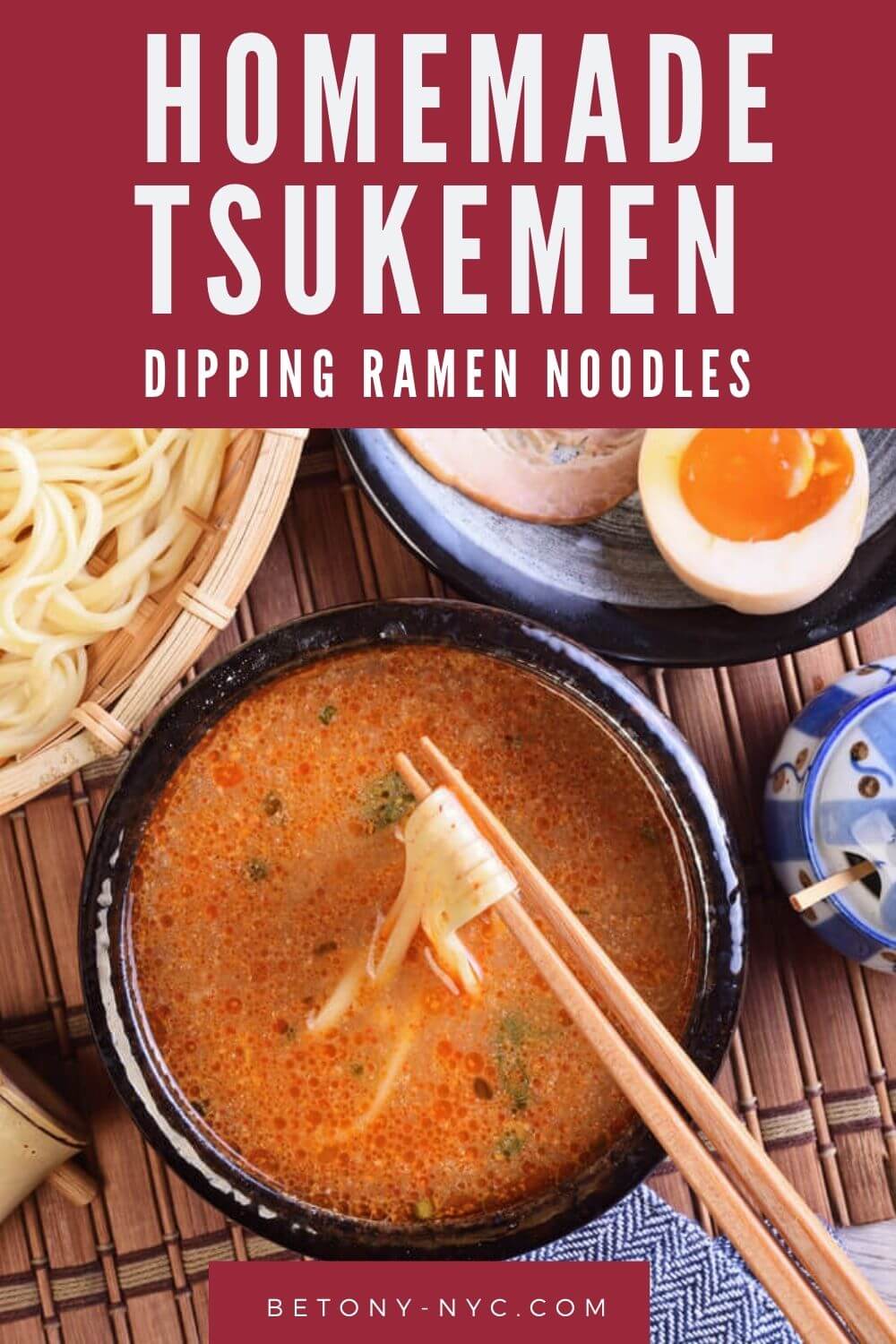 Homemade Tsukemen (Japanese Dipping Ramen Noodles) つけ麺