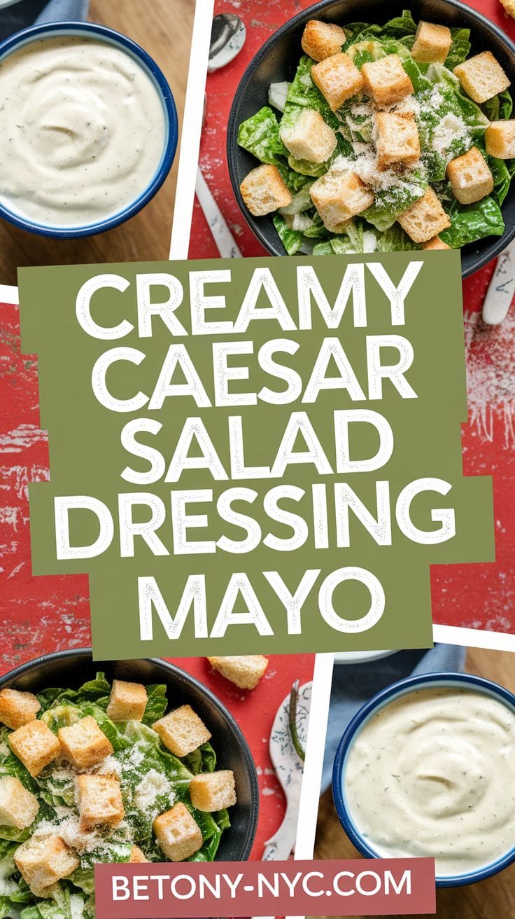Creamy Caesar Salad Dressing with Mayo - Betony