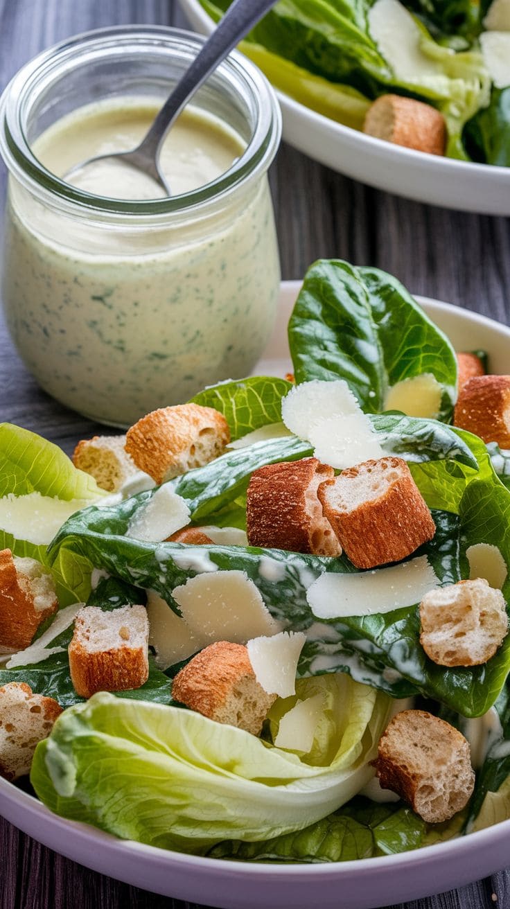 Creamy Caesar Salad Dressing with Mayo - Betony