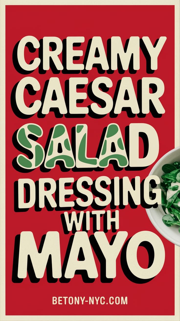 Creamy Caesar Salad Dressing with Mayo - Betony