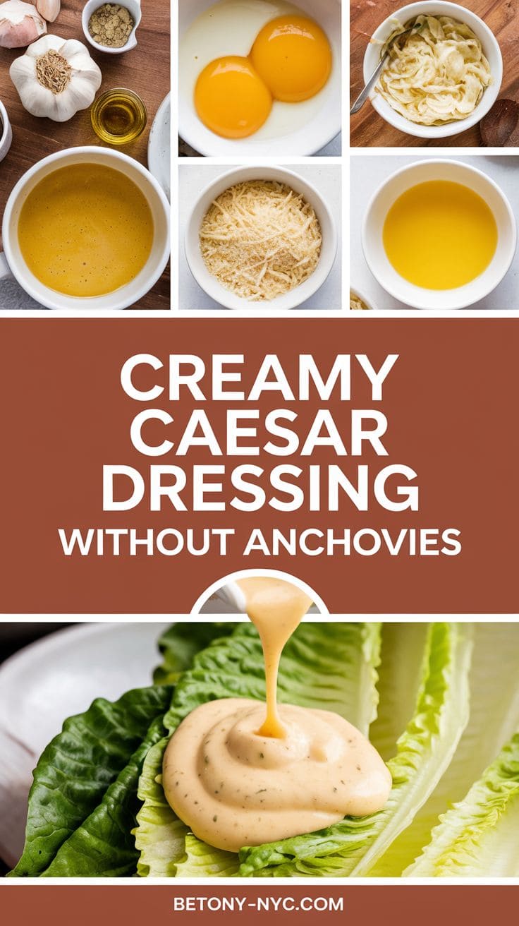 Creamy Caesar Dressing Without Anchovies Recipe - Betony