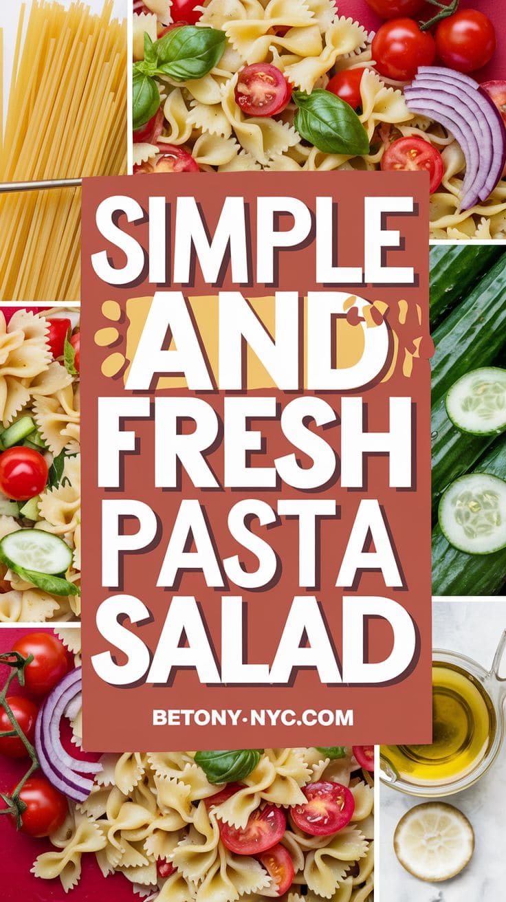 Simple and Fresh Pasta Salad Recipe - Betony