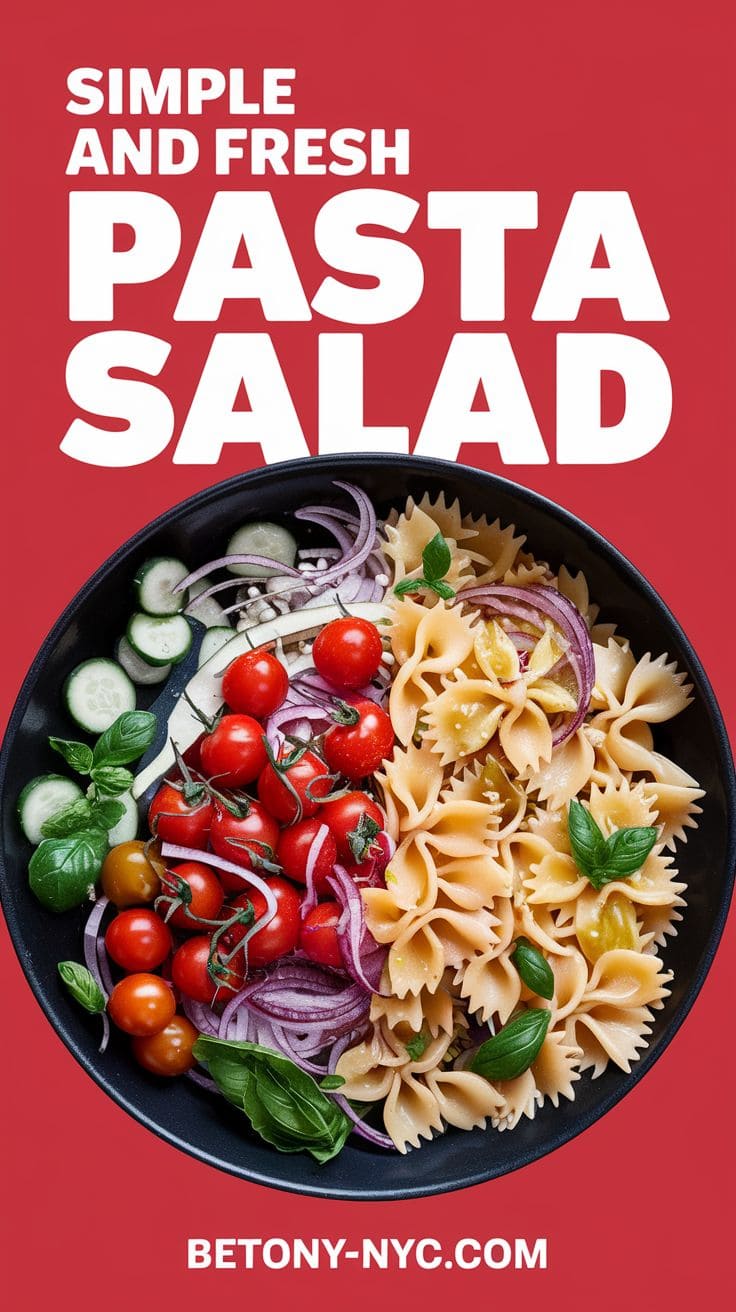Simple and Fresh Pasta Salad Recipe - Betony