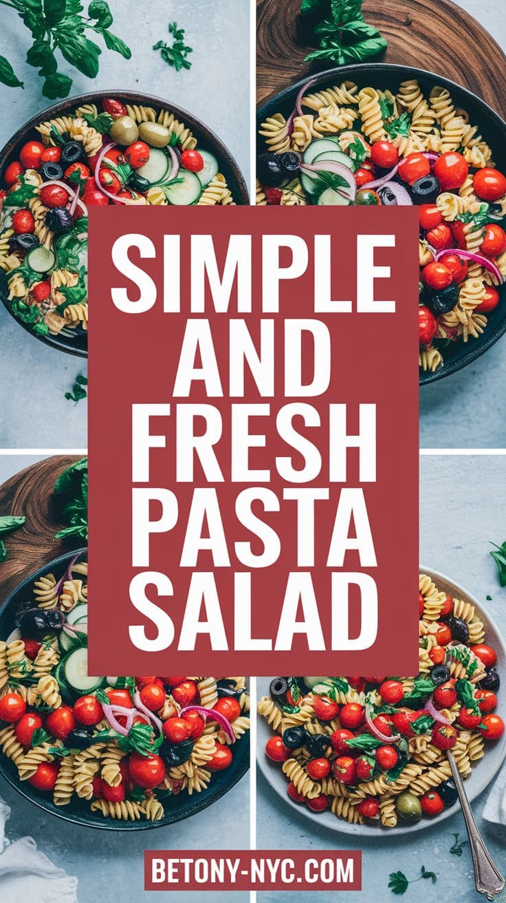 Simple and Fresh Pasta Salad Recipe - Betony