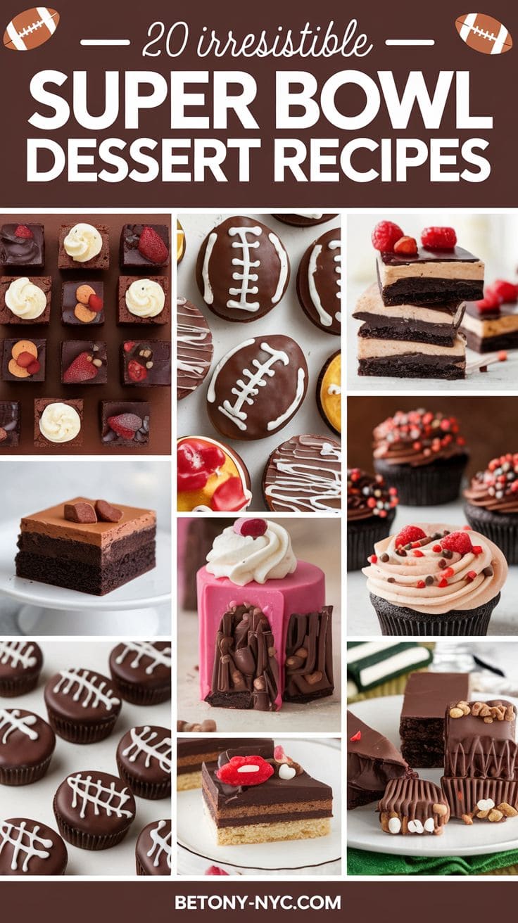 20 Irresistible Super Bowl Dessert Recipes to Impress Your Guests - Betony